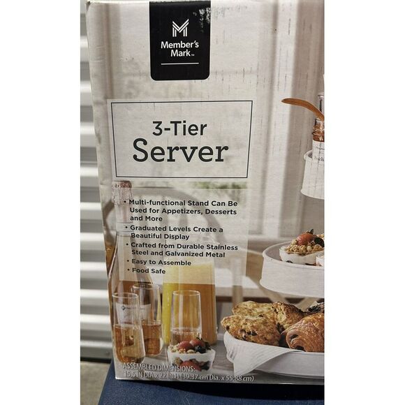 Dining | Members Mark Mulifunctional 3tier Server With Ring Handle ...
